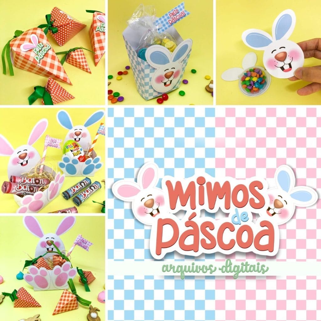 Arquivo Digital Mimos De Páscoa Imprima Corte E Monte - Ello Criativo