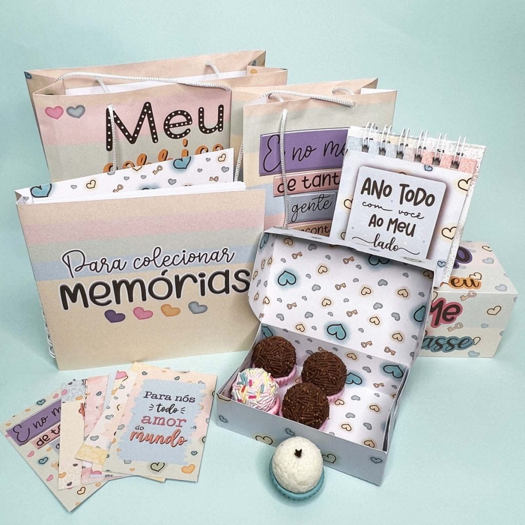 Kit Digital Mimos Dia dos Namorados P Imprimir Cortar Montar - Ello Criativo