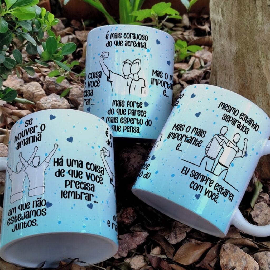 Arte Caneca Filhos Se Houver Amanha Meninos PNG Corel